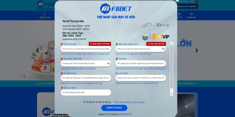 F8bet - Thương Hiệu Cá Cược Trực Tuyến Triệu Triệu Niềm Tin